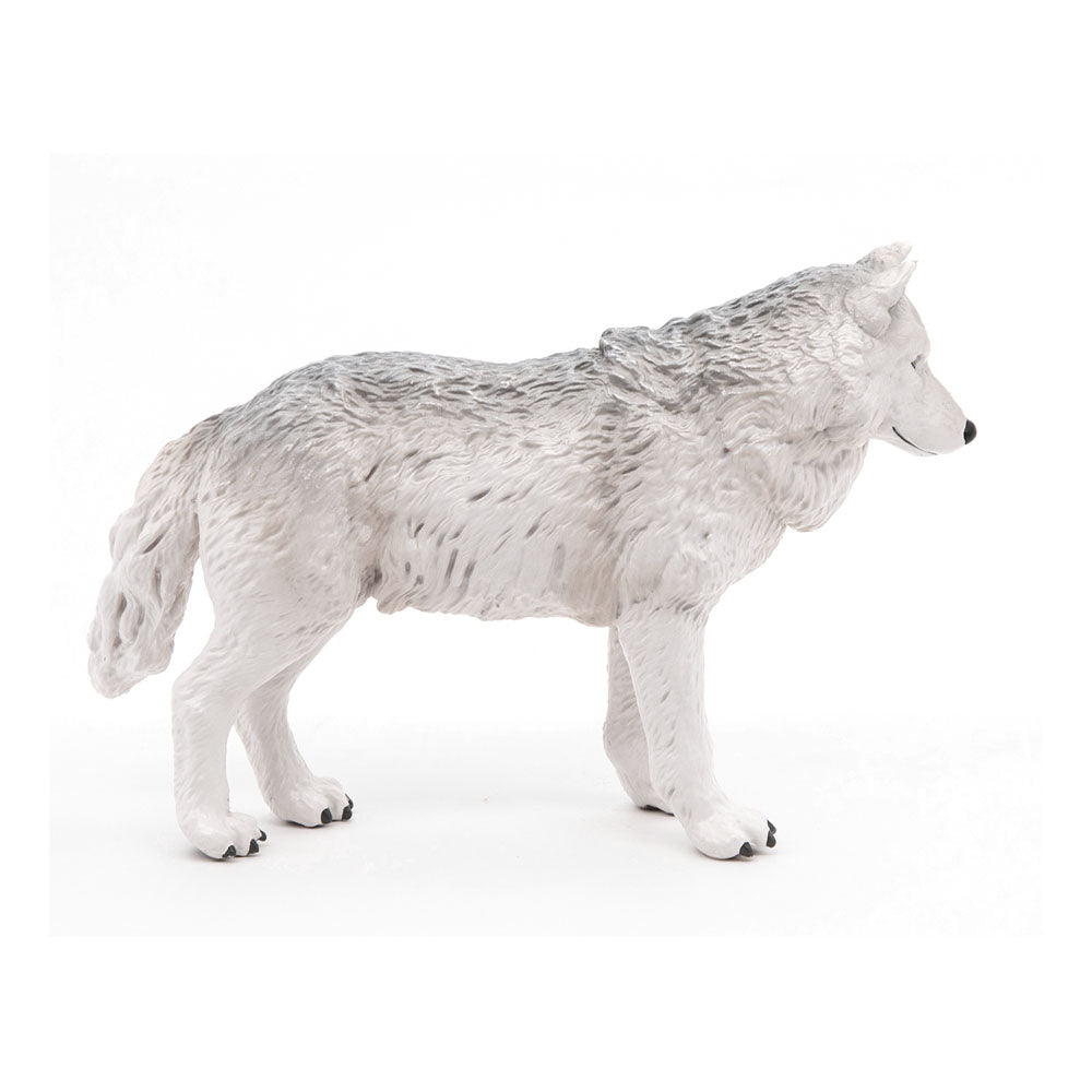 PAPO Wild Animal Kingdom Polar Wolf Toy Figure, Three Years or Above ...