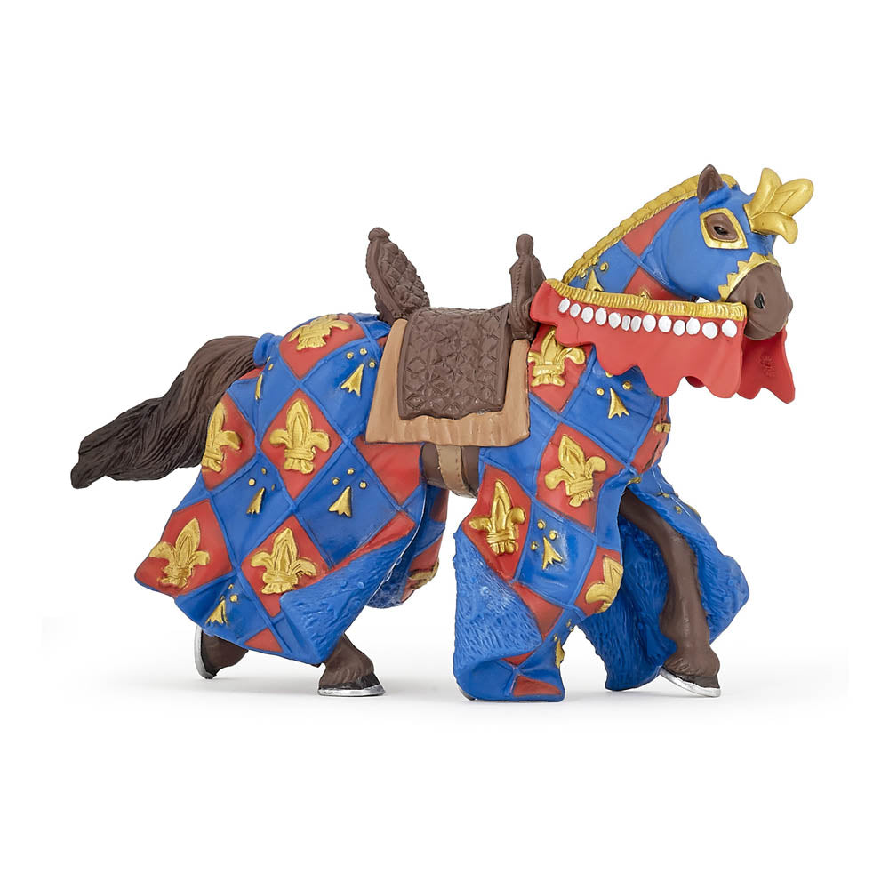 PAPO Fantasy World Blue Horse Fleur de Lys Toy Figure, Three Years or ...