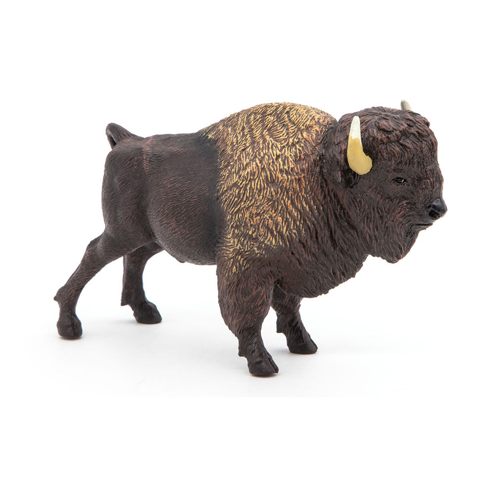 PAPO Wild Animal Kingdom American Buffalo Toy Figure, Three Years or A ...