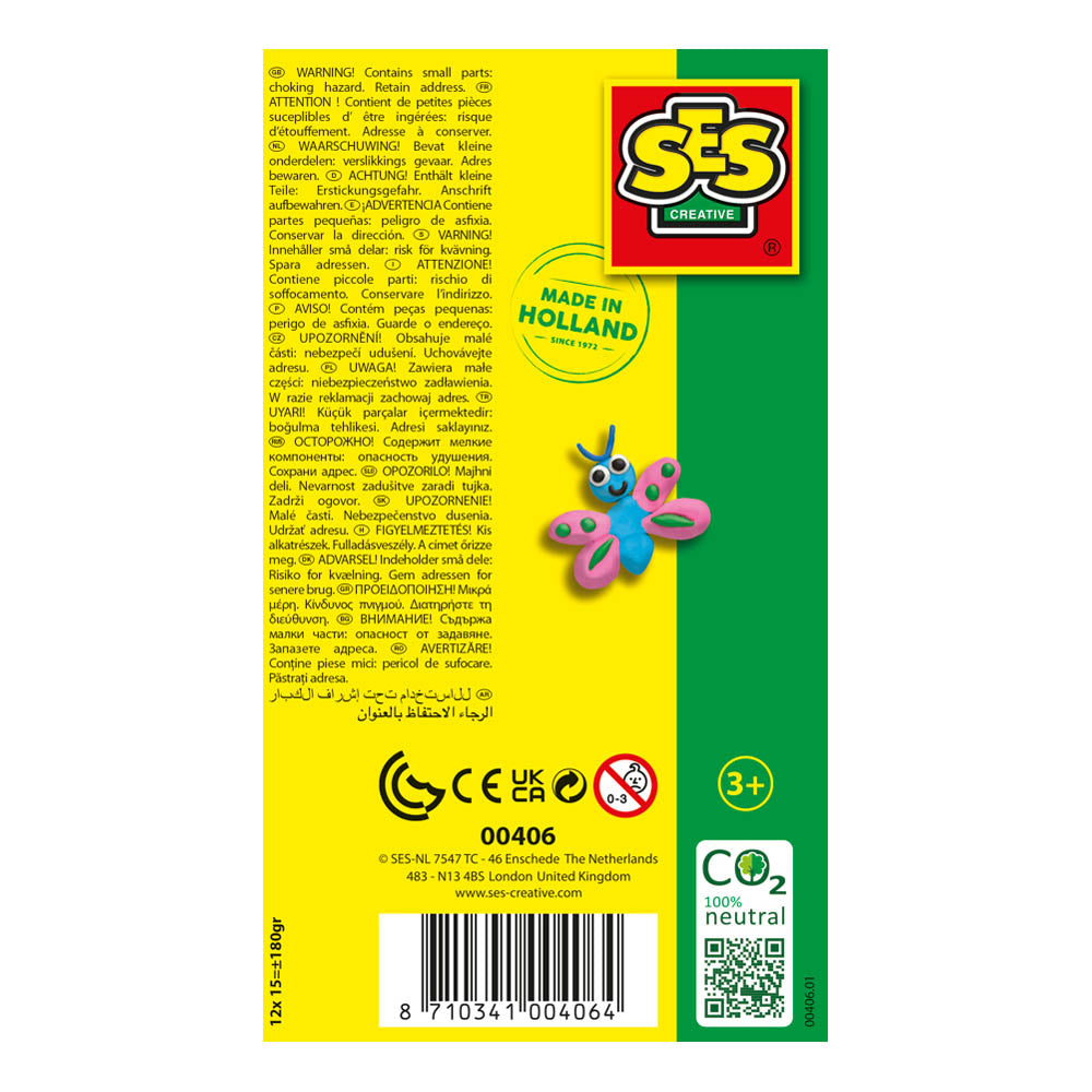 SES CREATIVE Infinity Modelling Clay, 12 Pack Set (00406) – MyToyBox